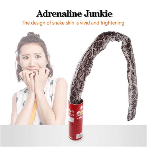 1pc Prank Scare Box Snake In A Potato Chips Can Jumping Snake Toy