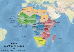 Maps Of Africa Regions And Countries Mapping Made Simple