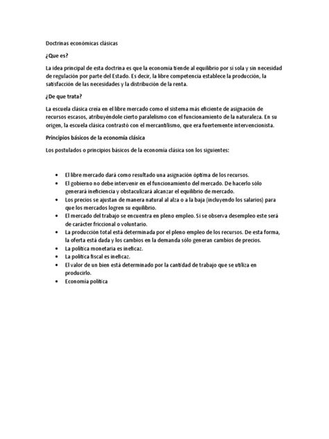 Doctrinas Económicas Clásicas Pdf