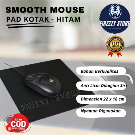 Smooth Mouse Pad Kotak Hitam Lazada Indonesia