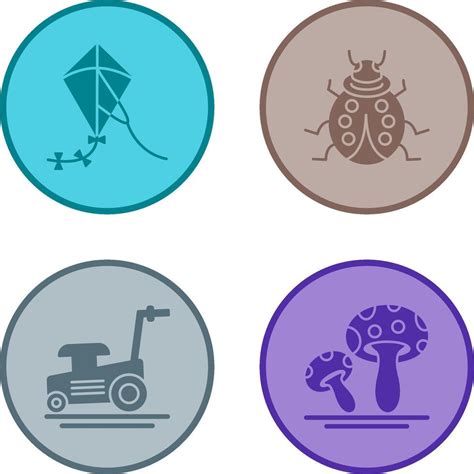 Kite And Ladybug Icon 44687737 Vector Art At Vecteezy