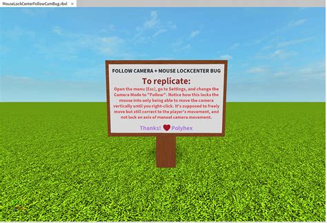 🎥 Lockcenter Follow Cam Incorrect Behavior Repro Rbxl Included