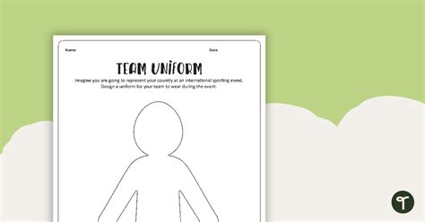 Team Uniform Activity Teach Starter