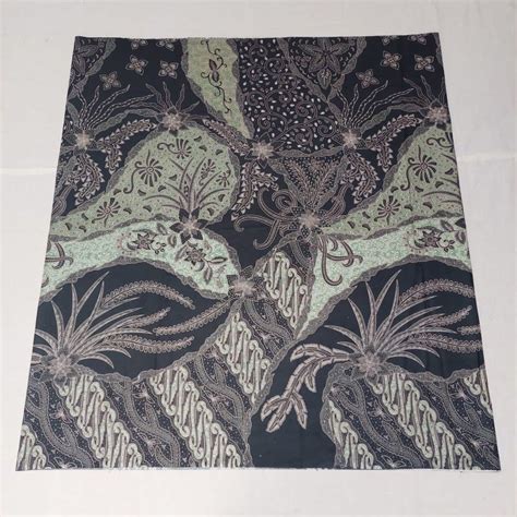 Jual Rm Kain Batik Printing Warna Hijau Sage Motif Terumbu Karang Lurik Shopee Indonesia