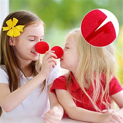 Boao Pieces Red Clown Noses Cosplay Noses Foam Circus Noses For Halloween Christmas Carnival