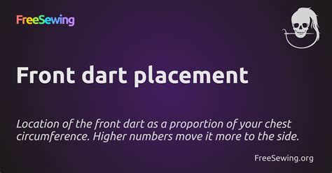 Front Dart Placement
