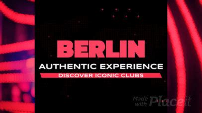 Placeit Intro Video Generator Featuring Animated Text For A Berlin