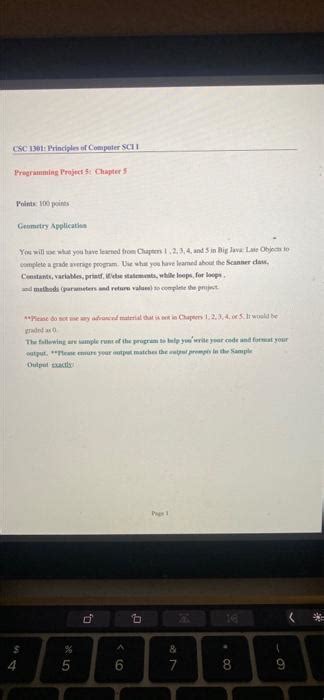 Csc 130 Principles Of Computer Sch Programming