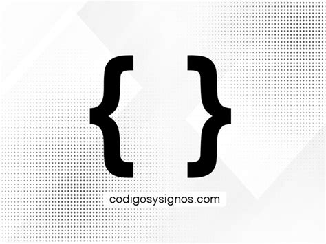 Signo De Llaves ≫ Cómo Escribir Desde Un Teclado
