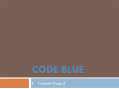 Ppt Code Blue Powerpoint Presentation Id2244654