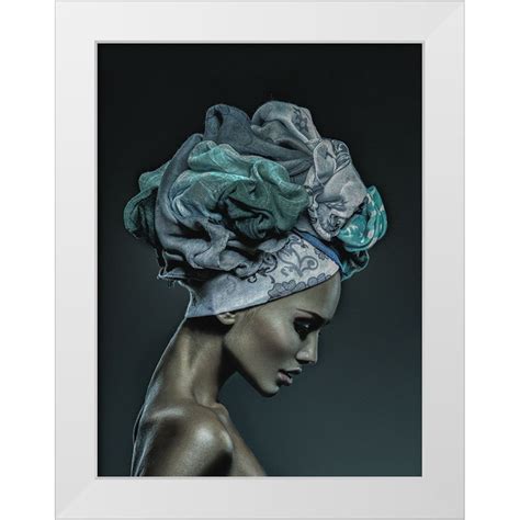 Incado 12x14 White Modern Wood Framed Museum Art Print Titled Woman