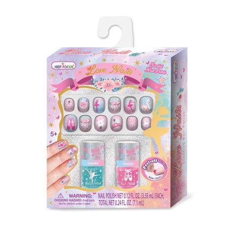Hot Focus 040bb Ballerina Beauties Love Nails Set For 5 Years