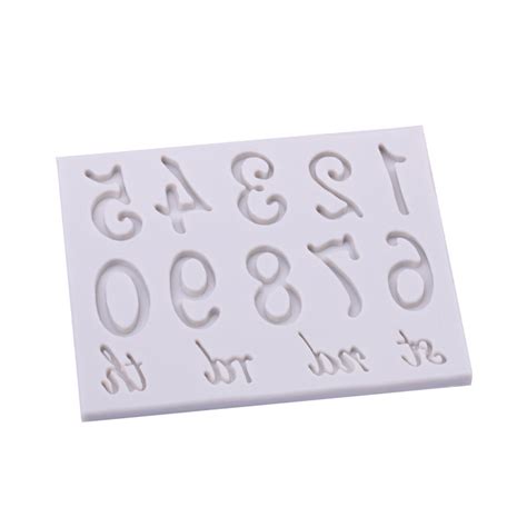 数字字母蛋糕装饰硅胶模具 创意烘培模具 创意手工黏土滴胶工具 阿里巴巴