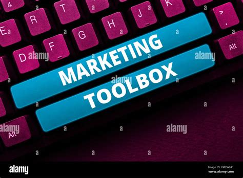 Handwriting Text Marketing Toolbox Business Showcase Means In Promoting A Product Or Services