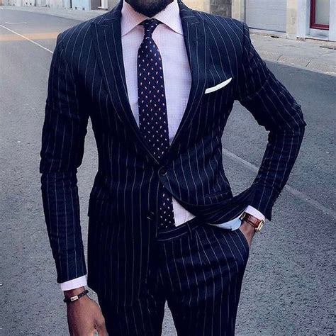 Pinstripe Suit With Checkered Shirt At Archie Cowley Blog