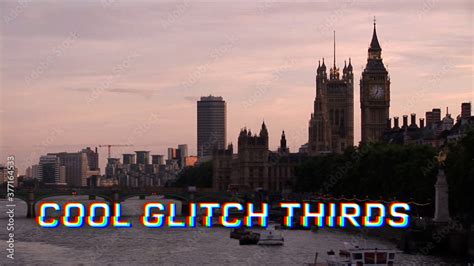 Cool Folding Glitch Lower Thirds Stock Template Adobe Stock