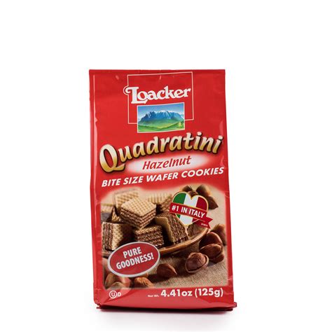 Hazelnut Quadratini Wafers 4 4 Oz 4 4 Oz Loacker Eataly