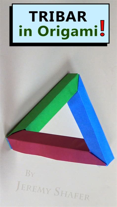 How To Fold A Modular Origami Tribar Impossible Triangle Shortened To