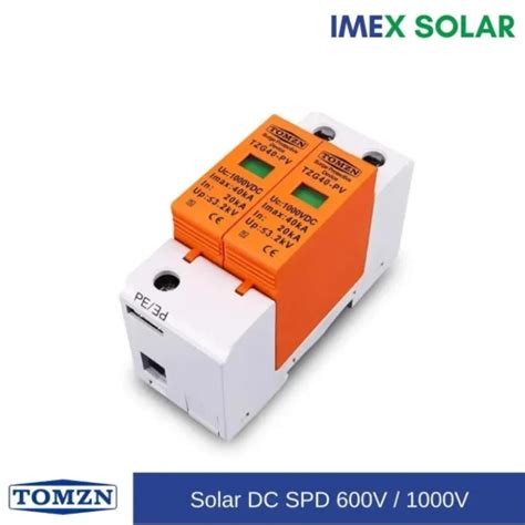 Tomzn Dc Spd 600v 20ka 40ka Surge Protective Device For Solar Systems