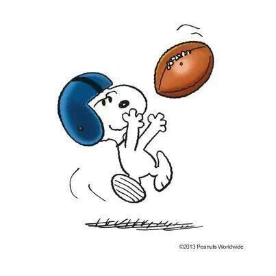 Snoopy Football Clipart