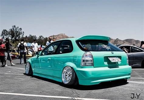 Stanced Honda Honda Civic Hatchback Honda Civic Jdm Honda