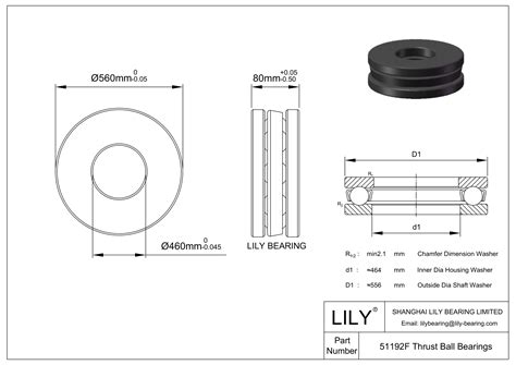 Ce51192 Fsi Silicon Nitride Ceramic Thrust Ball Bearings Lily Bearing