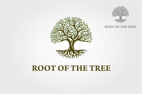 Root Of The Tree Vector Logo Illustration The Vector Logo This Beautiful Tree Is A Symbol Of