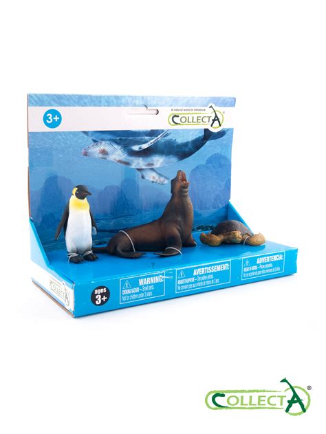 Фигурка морского животного Collecta Набор морских обитателей 3 шт ...