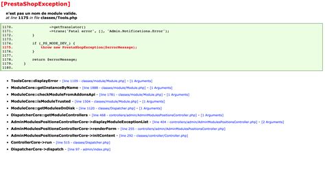 Error On Update And Hook A Module · Issue 18431 · Prestashop