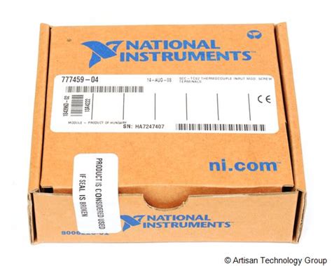 Ni Scc Tc02 Thermocouple Input Module Artisantg™