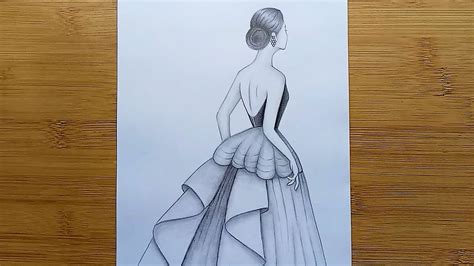 How To Draw A Girl With Pencil Sketch Step By Step Youtube