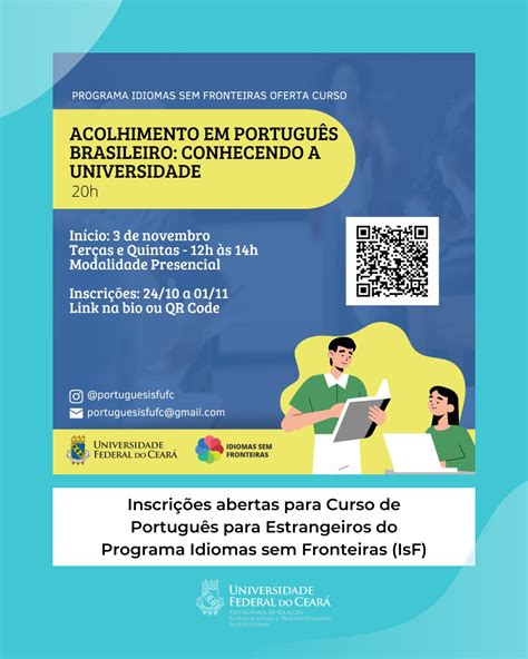 Inscrições Abertas Para Curso De Português Para Estrangeiros Do