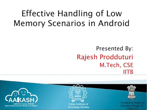 Pdf Effective Handling Of Low Memory Scenarios In Android · Aakash