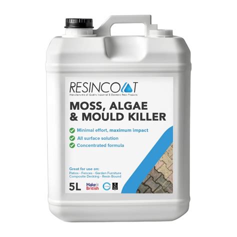 Resincoat Outdoor Moss Algae And Mould Remover Resincoat
