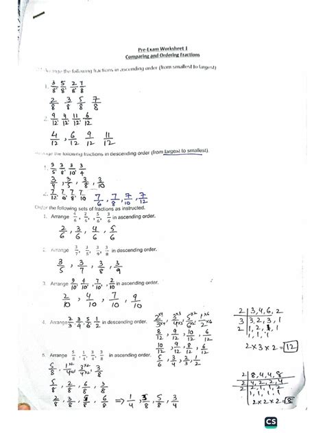 Math Booklet Answersheet Pdf