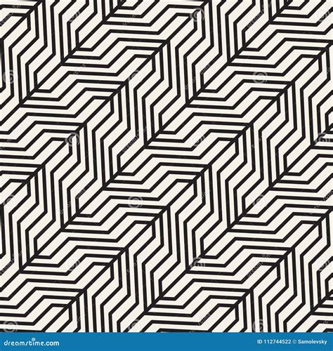 Vector Seamless Lattice Pattern Modern Stylish Texture With Monochrome Trellis Repeating