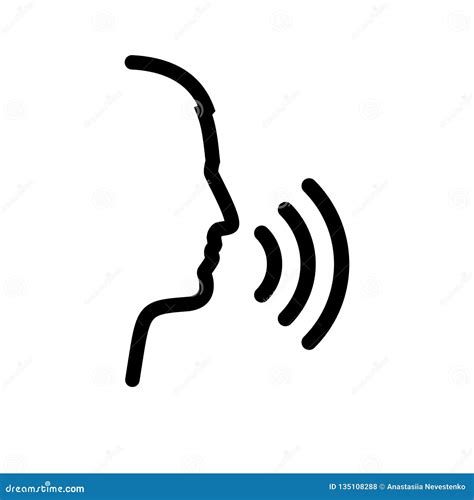 Voice Control Black Icon Speech Recognition Stock Vector Illustration Of Information Sign