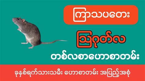 ကြာသပတေး သားသမီး၂၀၂၄ ခုနှစ် သြဂုတ်လ ၁ ရက်နေ့မှ ၃၁ ရက်အထိ တစ်လစာ ဟောစာတမ