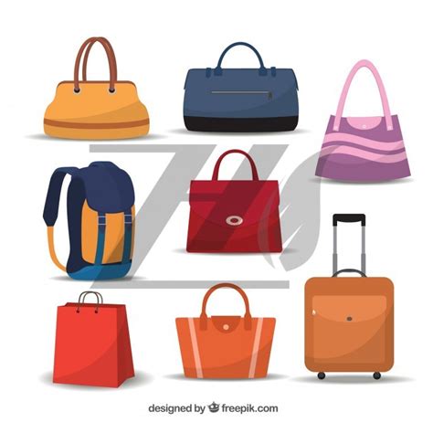 دانلود وکتور کیف های متنوع دانلود رایگان فایل لایه باز، Psd، وکتور
