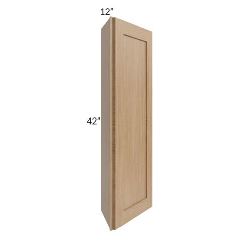 Asheville Rift Oak Shaker 12x42 Wall End Angle Cabinet The Rta Store