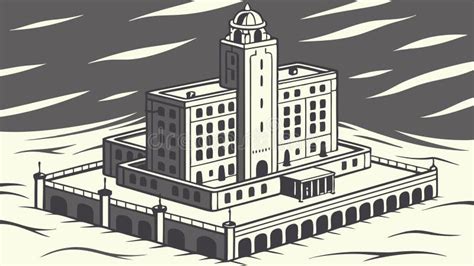 Grand Museum Building Vector Art Neoclassical Architecture Design Vector Design Generative Ai