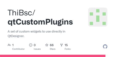 github thibsc qtcustomplugins a set of custom widgets to use