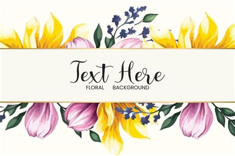 Premium Vector Greenery Floral Background