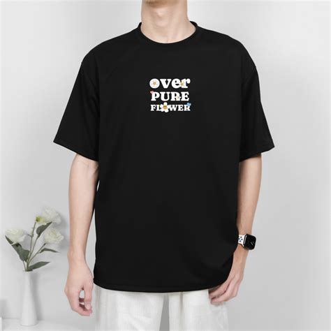 Overtide เสื้อยืดโอเวอร์ไซร์ คอลเลกชั่น Pure Flower หลายสี Shopee