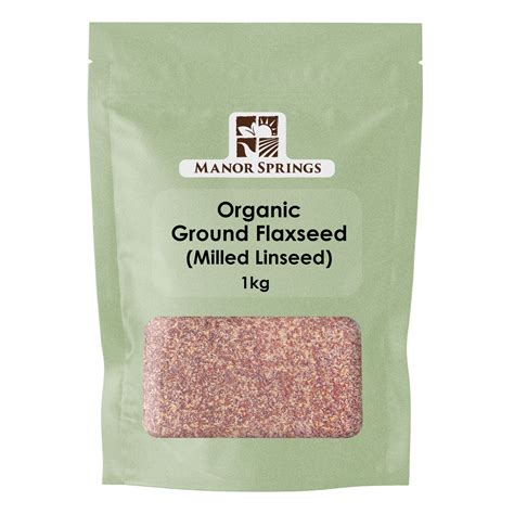 Organic Ground Flaxseed Milled Linseed 1kg Manor Springs