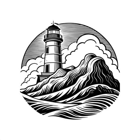 Modern Lighthouse Outline 54060177 Vector Art At Vecteezy