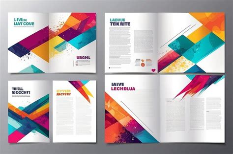 Premium Photo Abstract Vector Layout Background Set For Art Template Design List Front Page