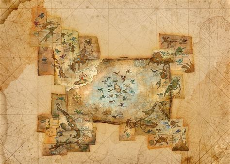 Hiccup S Map Of Dragons Poster By How To Train Your Dragon Displate