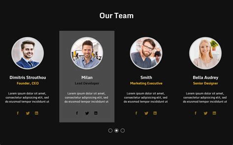 Our Team Ui Behance
