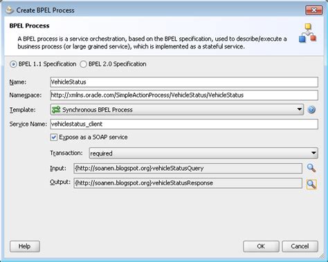 Soanen Martti S SOA Blog Tutorial 1 Part 12 Create An Empty BPEL
